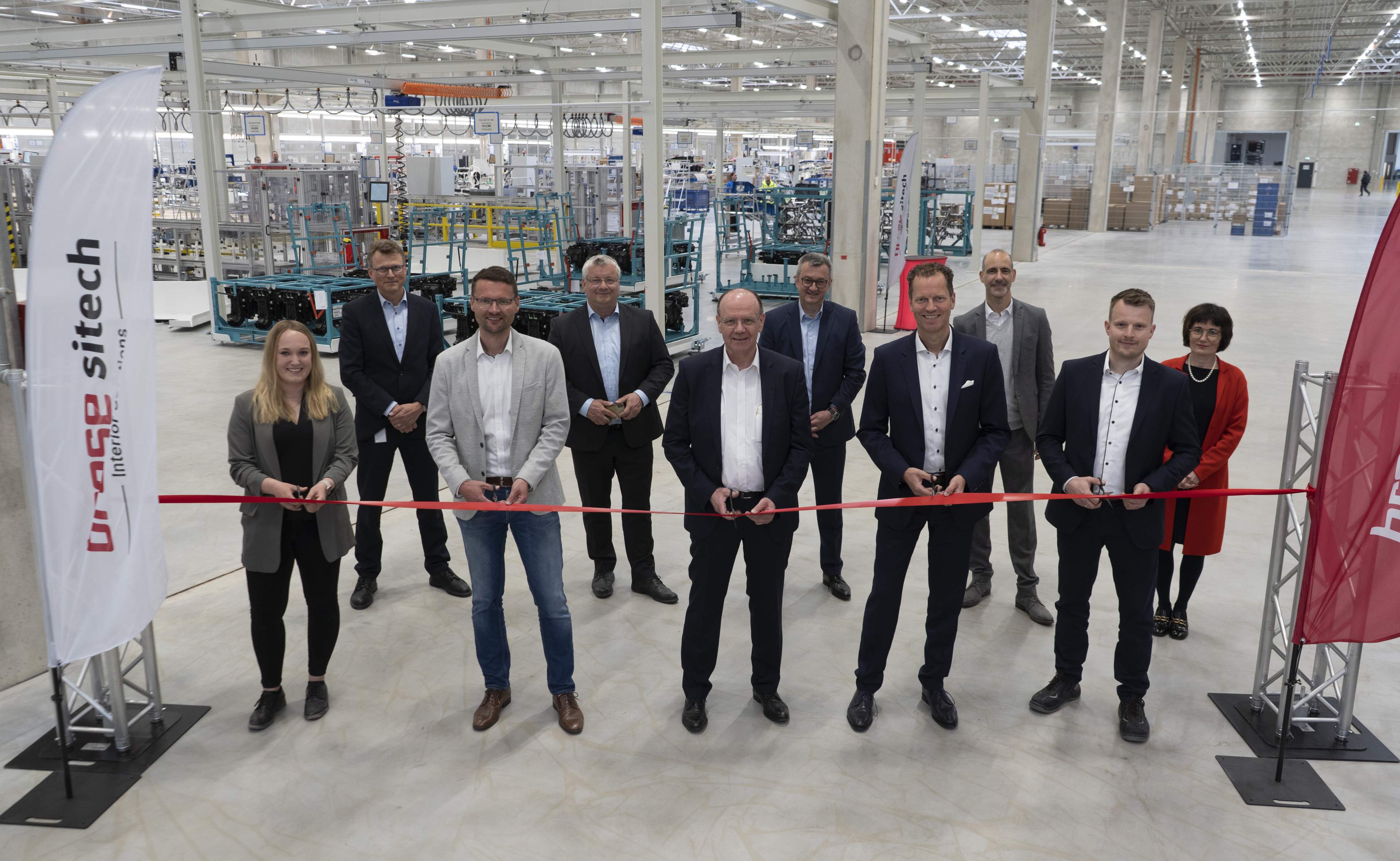 Neue Modul-Montagehalle am Brose Sitech Standort Emden in Betrieb genommen